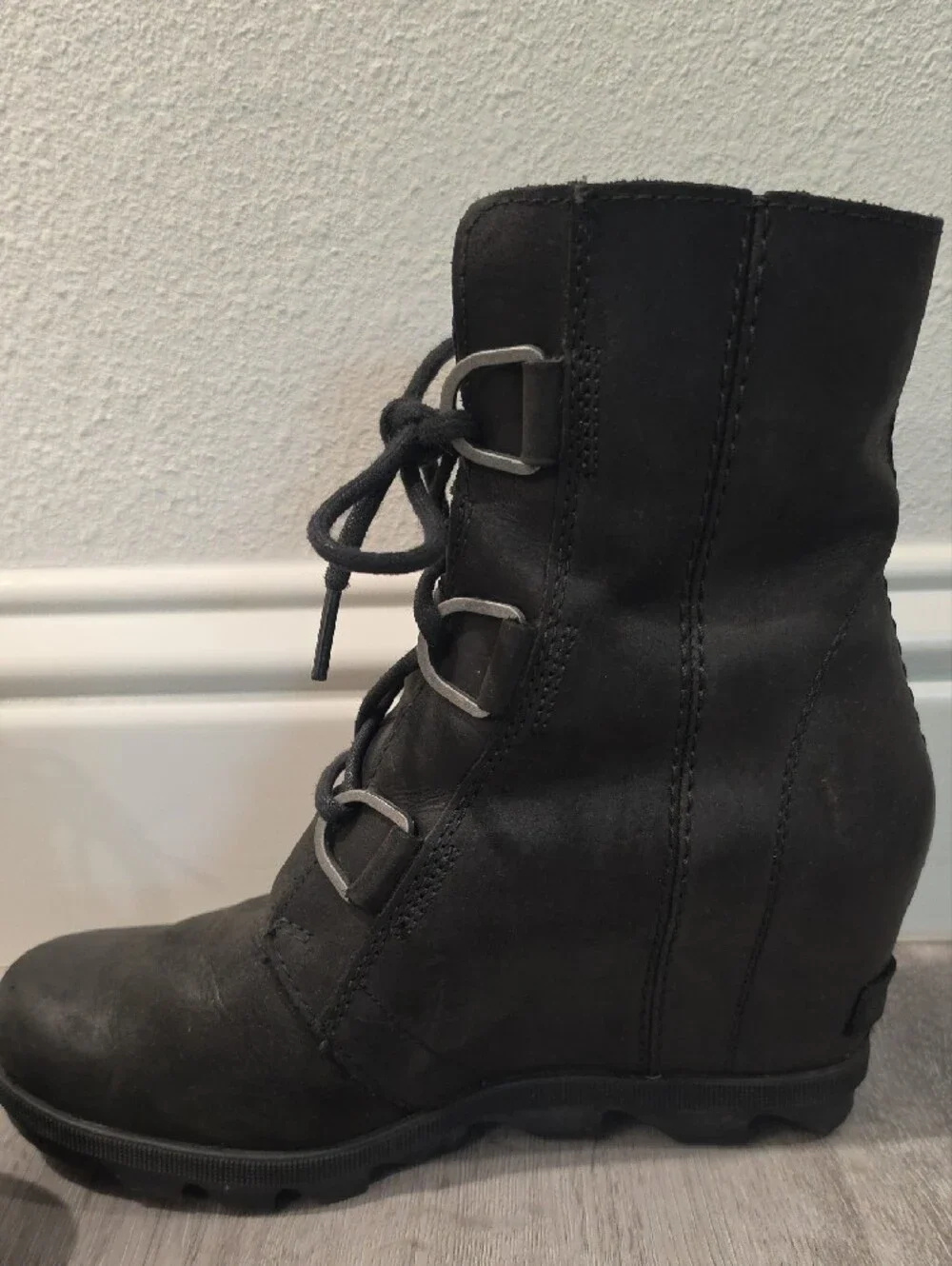 Sorel | Shoes | Sorel Joan Of Arctic Leather Wedge Boot | Poshmark